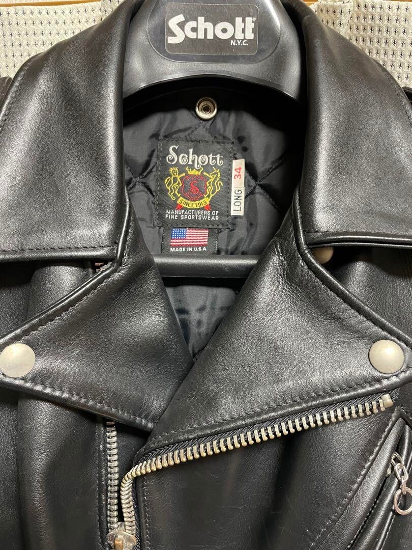 Schott Perfecto Double Leather Riders 613 Jacket One… - Gem