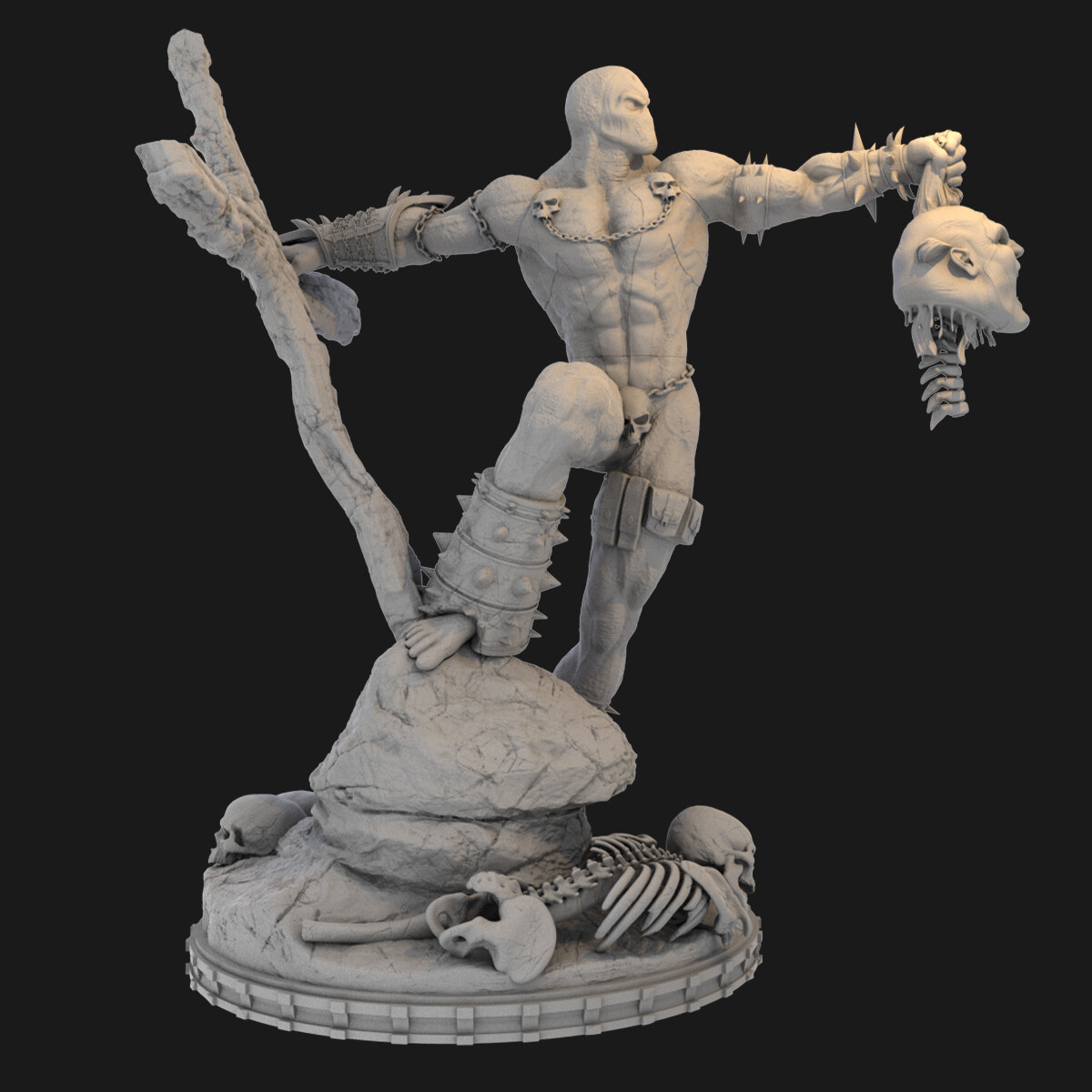 Anime Spawn Unpainted GK Model 3D Print Figure Unassembled Blank Resin ...