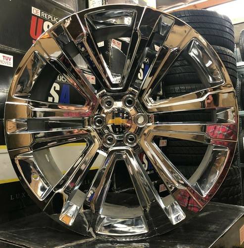 28'' inch G10 Chrome Wheels Denali Chevy Tahoe Yukon Suburban Sierra ...