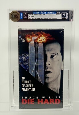 Die Hard VHS Sealed| IGS 8 - 9 | Blue Fox WM | 1989 | First Year ...