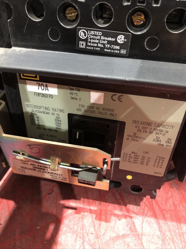 Square D Model 5 MCC 9” Feeder Bucket W/ FHP36070 W/ Door | eBay