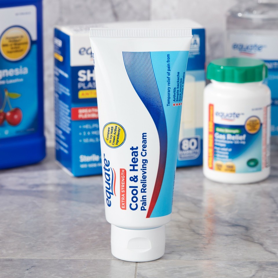 Equate Cool & Heat Pain Relieving Cream, 3 oz, Frio y Caliente alivio ...