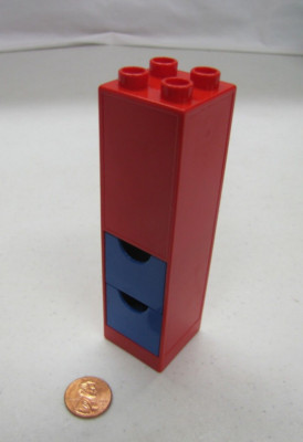 Lego Duplo Red Cabinet Bookshelves 2 Drawers For Room Specialty House ...