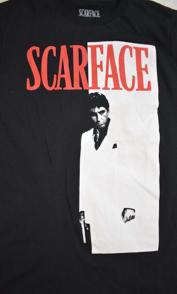 Scarface Mens Scarface Movie Poster Graphic Black Shirt New Small | eBay