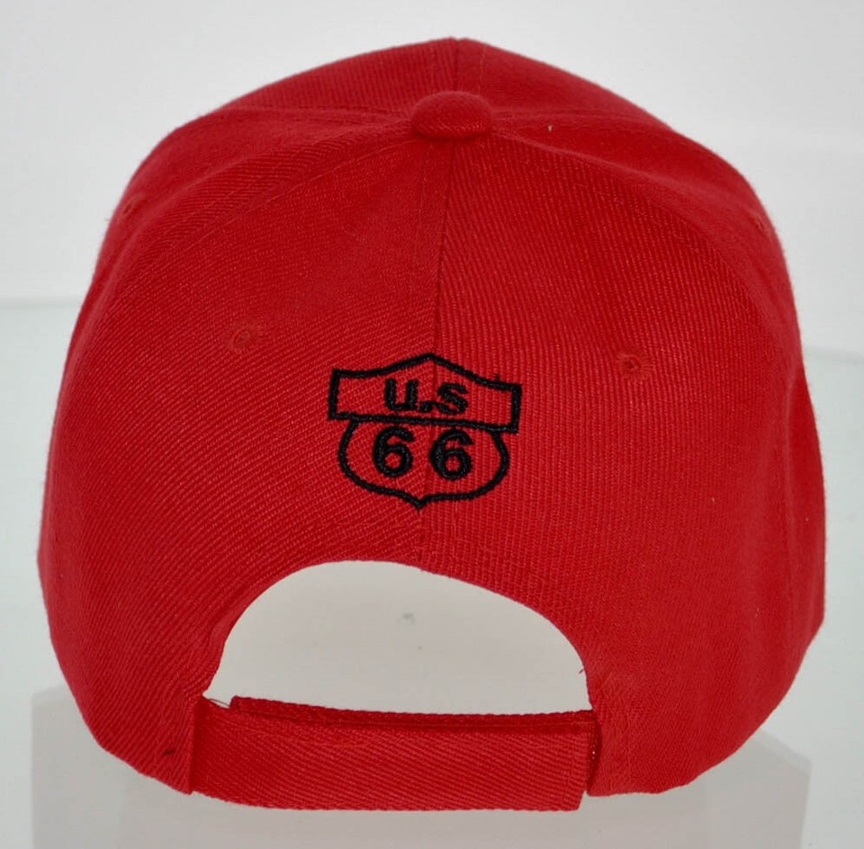 NEW! BIG US ROUTE 66 BALL N1 CAP HAT RED | eBay