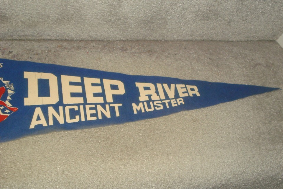 1965 CIVIL WAR 100TH ANNIVERSARY PENNANT DEEP RIVER ANCIENT MUSTER, CT ...