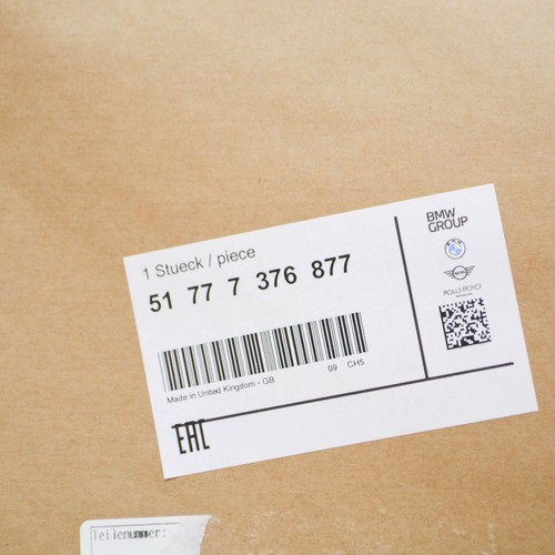 NEW MINI COOPER F56 REAR LEFT WHEEL ARCH COVER 7376877 51777376877 ...