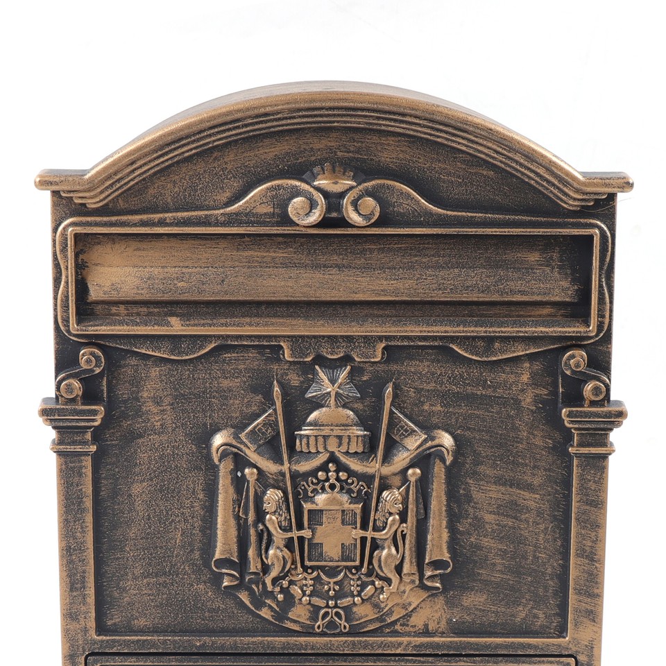 European Retro Wall-mounted Mailbox Security Vintage Mail Drop Box W ...