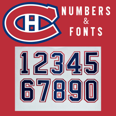 NHL Montreal canadiens numbers & names kit | eBay