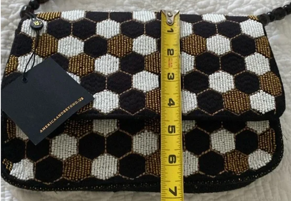 America And Beyond Beaded Shoulder Bag-Honeycomb, Mary Frances style ...