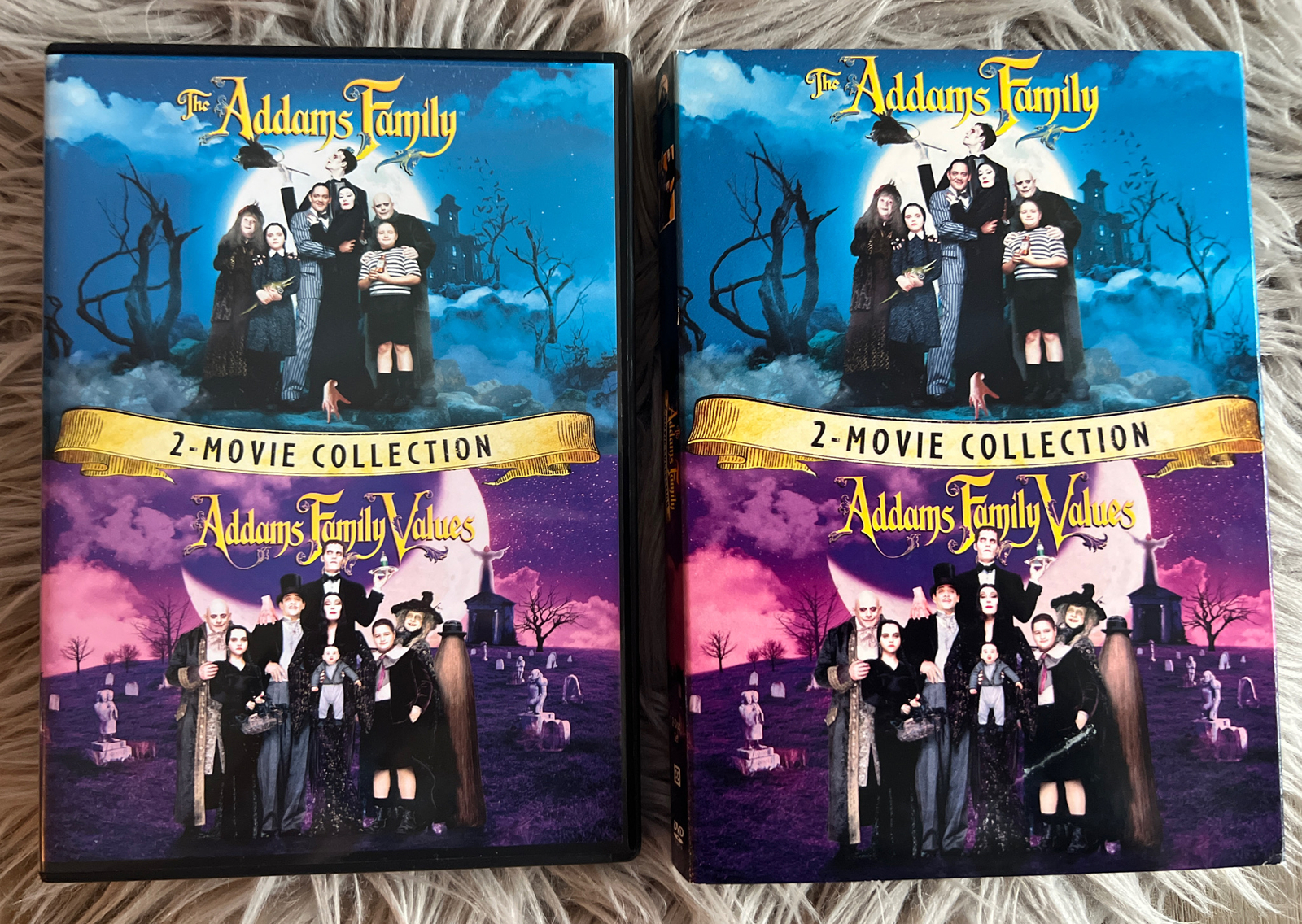 The Addams Family DVD Double Feature Family Values Movies Slipcover ...