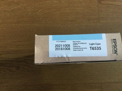 Genuine Epson Stylus Pro 4900 Light Cyan Ink T6535 Exp. Date Oct. 8 ...