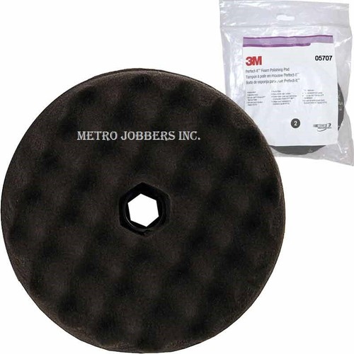 3M 05707 Perfect-it Foam Polishing Pad, 8 In. Double Sided, Quick ...