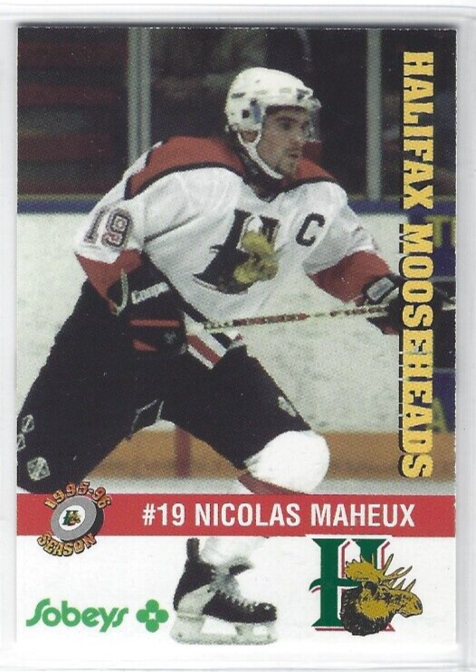 1995-96 Halifax Mooseheads (QMJHL) Nicolas Maheux | eBay