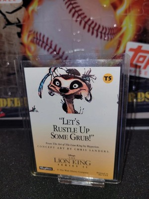 1994 SKYBOX THE LION KING SERIES 2 THERMO #T5 Let's Rustle Up Some Grub ...