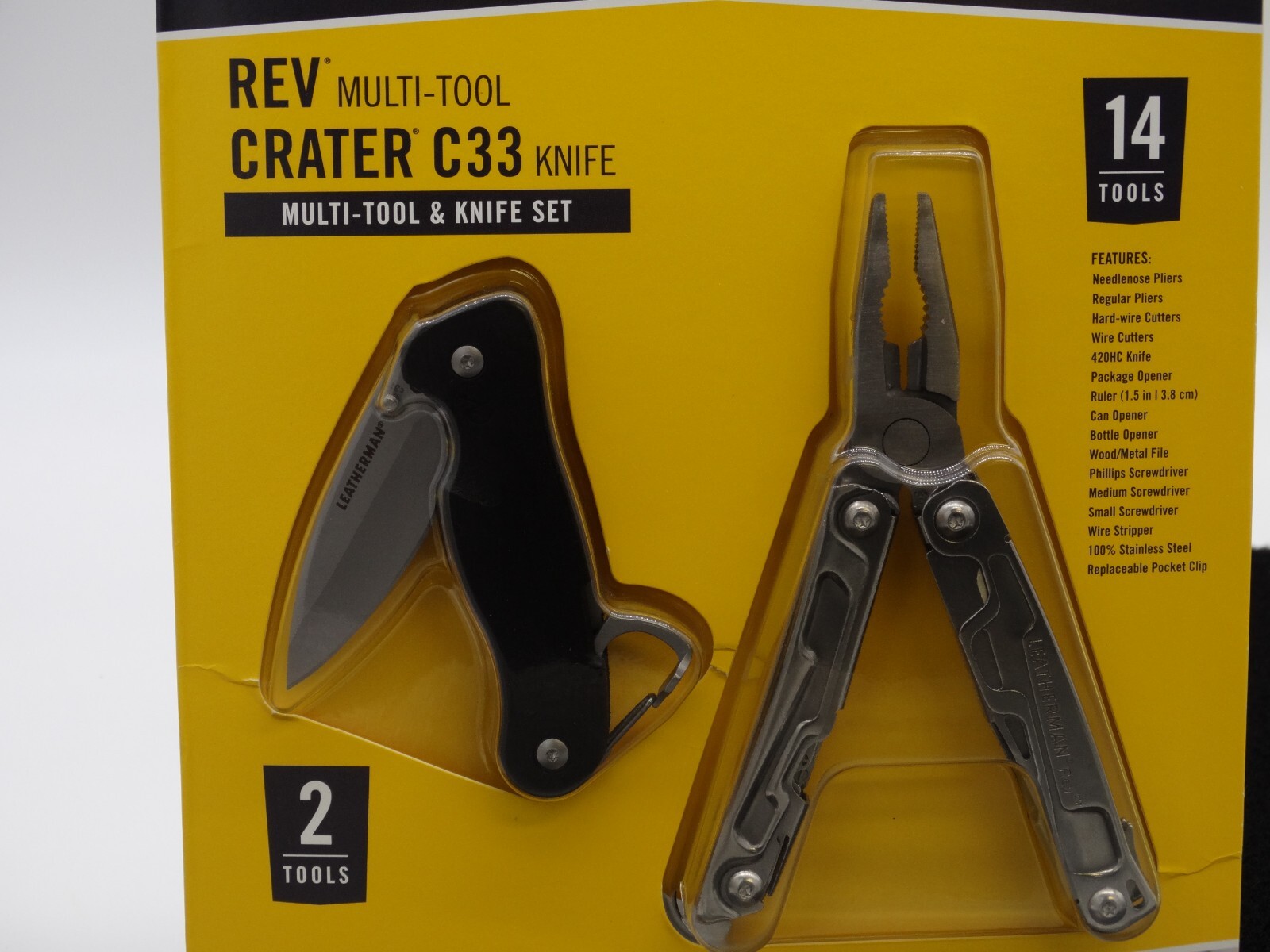 Leatherman REV Multi-tool & C33 Crater Knife Discontinued! Brand NEW ...