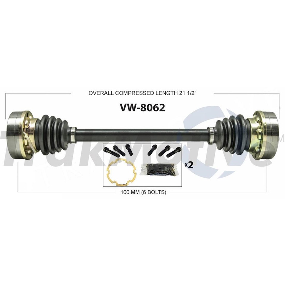 Rear CV Axle Shaft CV Joint TrakMotive for 1980 1981 1982 Volkswagen ...