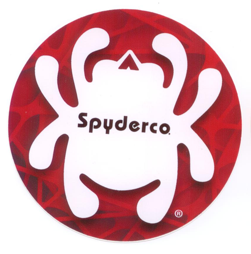 SPYDERCO KNIVES 4" STICKER DECAL WHITE & GRAY, GOLD, BLACK RED OR LIME ...