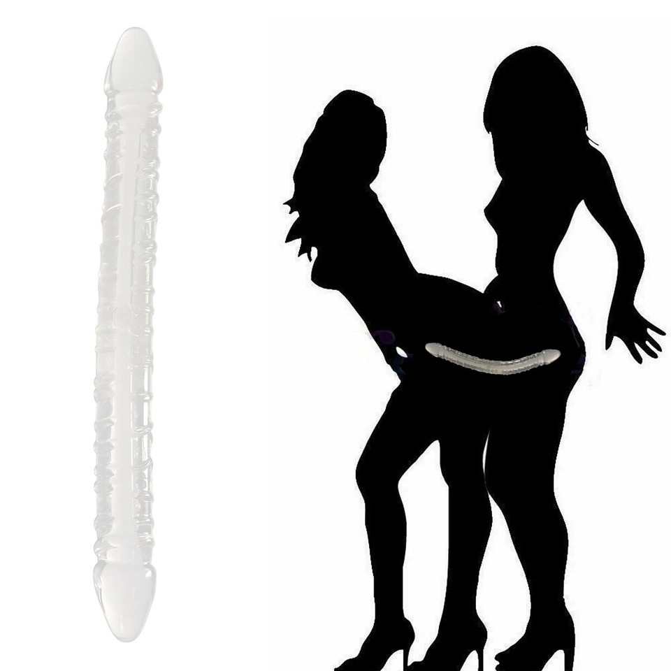 Double Ended Dildo Sex Toys Realistic Penis Anal Plug Jelly Dong