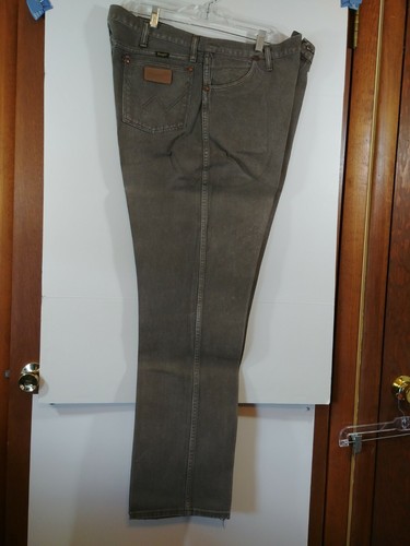 Wrangler Men's Gray Denim Jeans. Size 42/34, Board Starched, #2350 | eBay