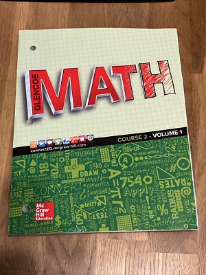 Glencoe Math 2016, Course 2 Student Edition, Volume 1 9780076683185| eBay