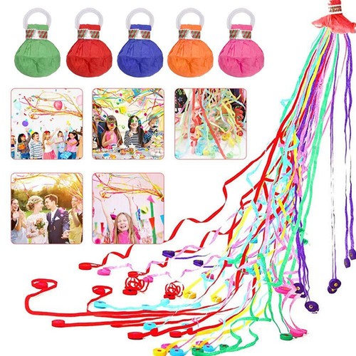 1/10pcs Streamers Hand Throw Ribbon Props Streamers Confetti Party ...