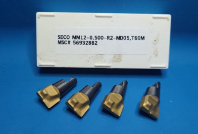 Seco MM12-12708-R08-MD05 MM12-0.500-R2-MD05 T60M (4 Inserts) | eBay