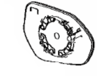 Genuine OEM Toyota 87907-06160 Outer Mirror Glass Sub-Assembly | eBay