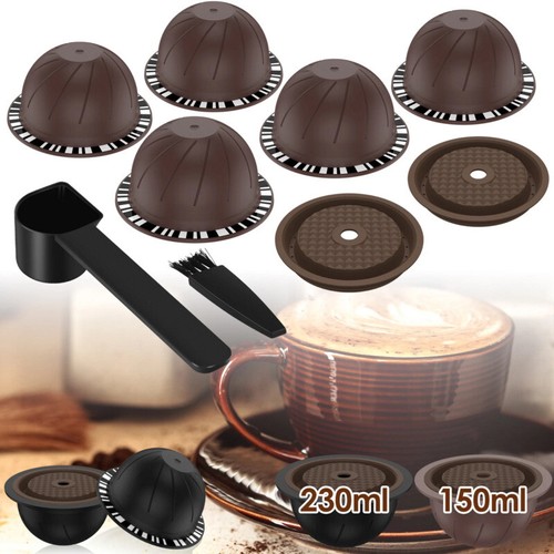 9Pcs Refillable Coffee Capsules for Nespresso Vertuo - Compatible Pods ...