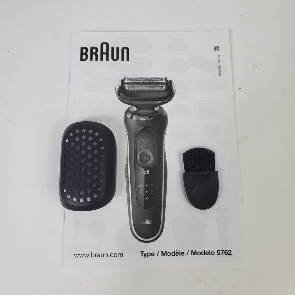 BRAUN Series 5 Black Blue Rechargeable Wet & Dry Foil Electric Shaver ...