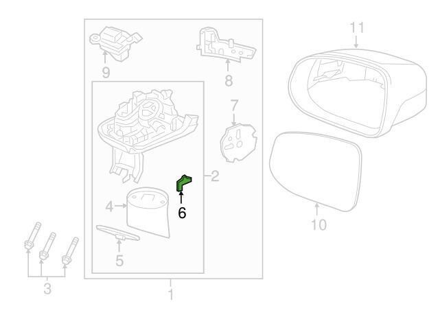 OEM VOLVO XC90 MK2 FRONT DOOR MIRROR TEMPERATURE SENSOR 31442888 ...