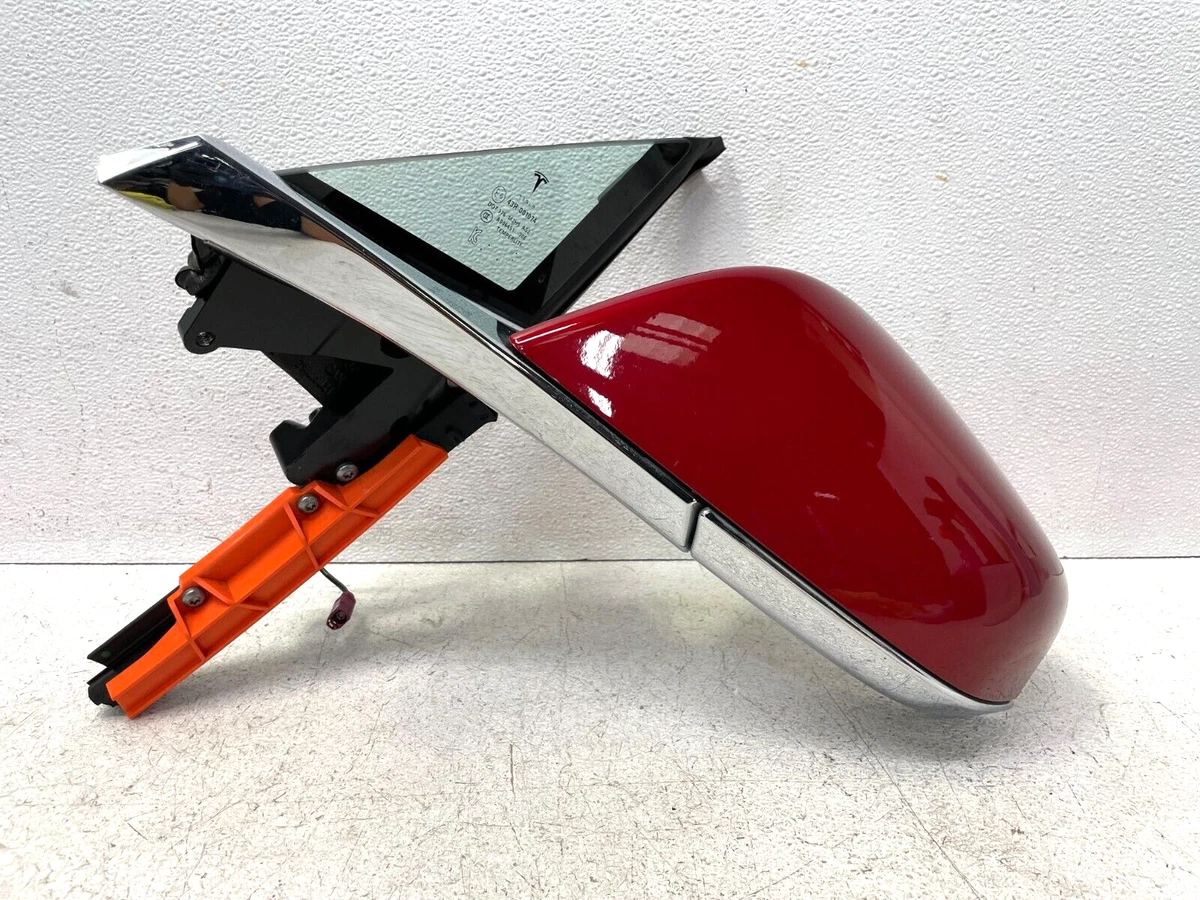 Tesla Model S Red Side View