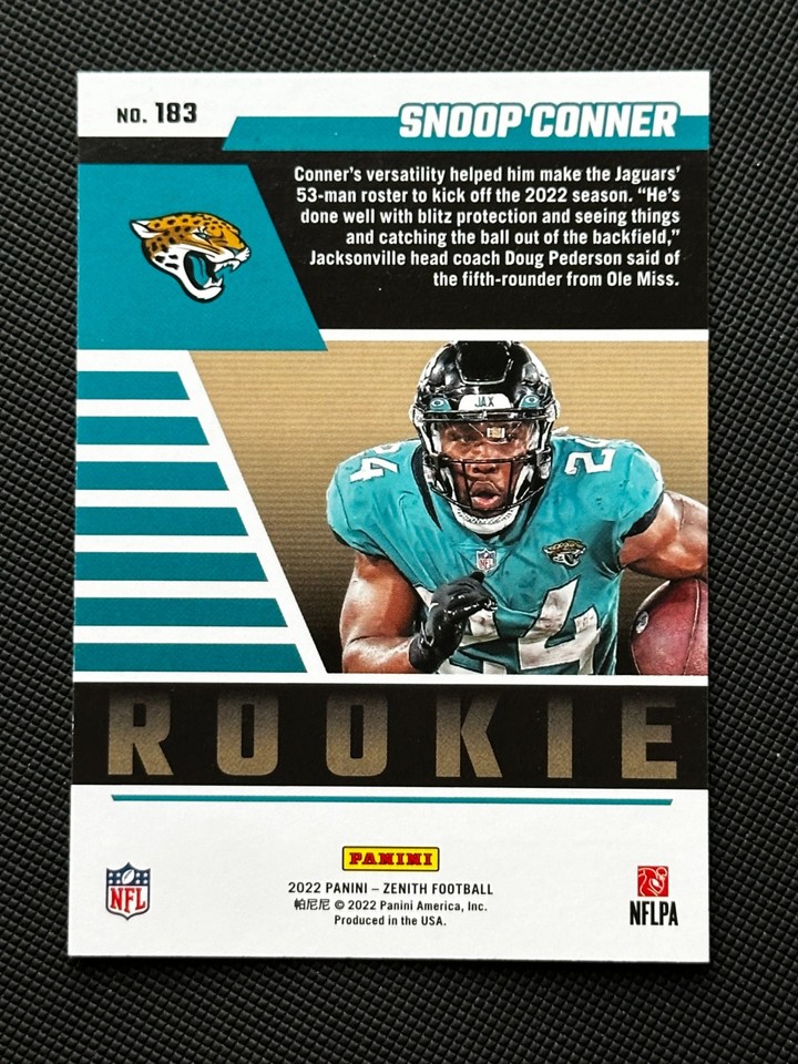 2022 Panini Zenith #183 Snoop Conner RC Jacksonville Jaguars Football ...