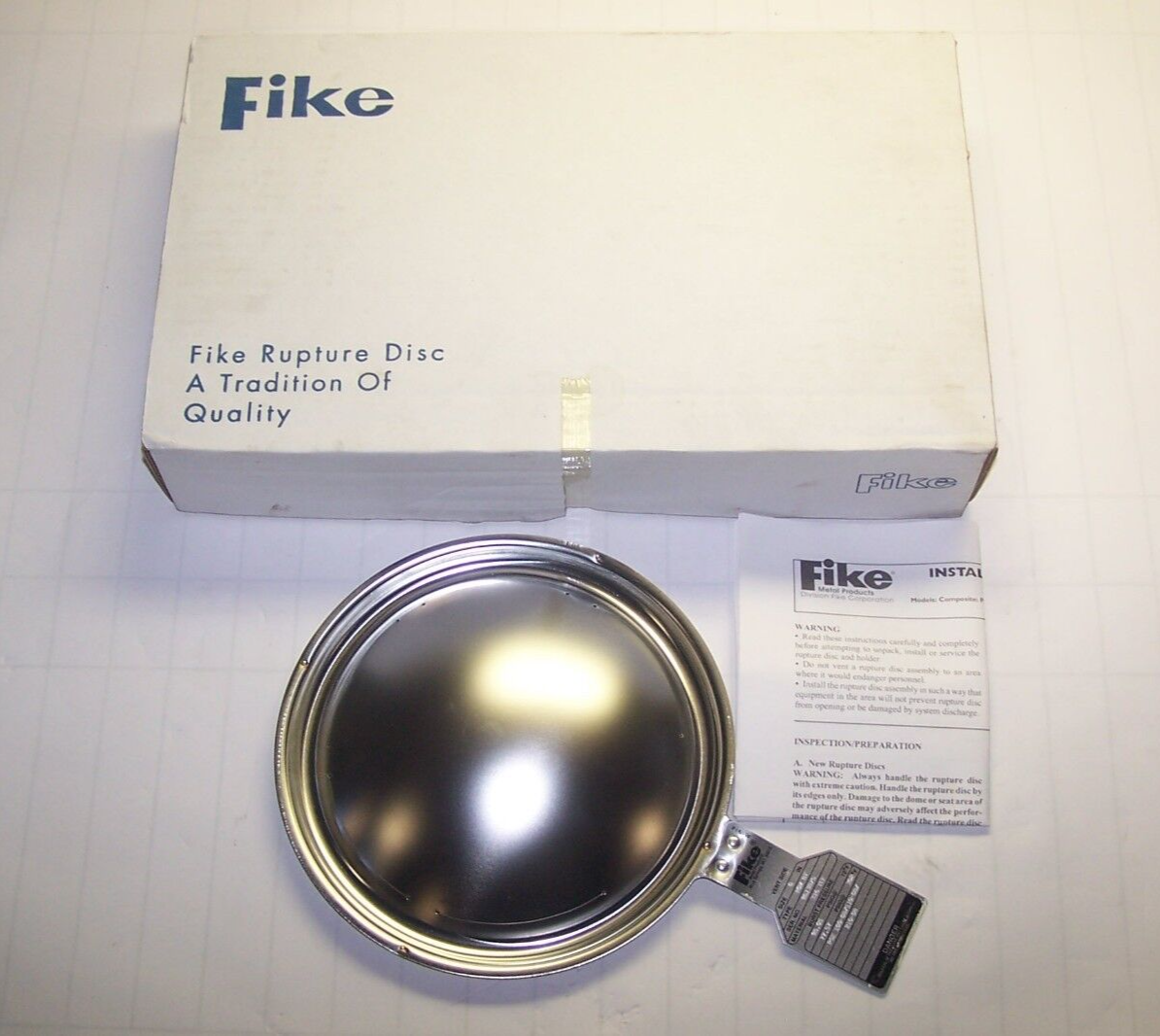 NEW FIKE 6" HOV BT RUPTURE DISC 95.05 PSIG @ 72 DEG F/73.57 @ 302 DEG F ...