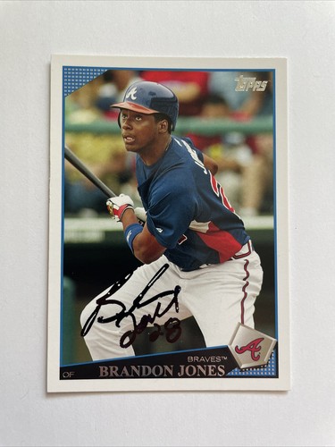 Brandon Jones 2009 Topps Signed Card In Person Rare Autograph O009 | eBay