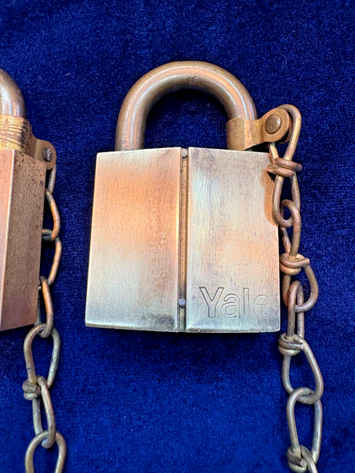 5 Vintage Yale USFS brass Padlock Collectors Lock without USFS logo ...