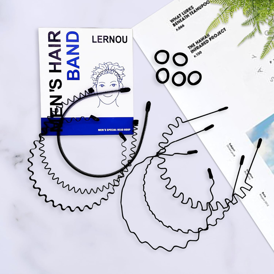Metal Headbands for Men and Women - Adjustable Unisex Wire Hair Band ...