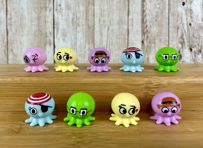 Lot of 9 Octo Squishies Collectible Octopus Pencil Topper Series 2 ...