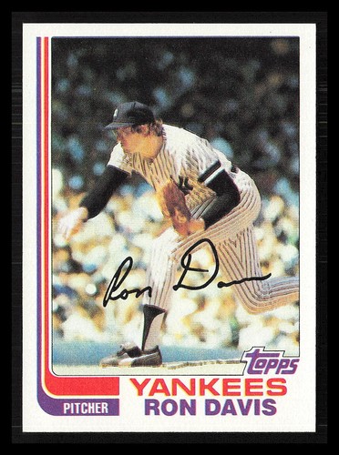 Ron Davis 1982 Topps #635 New York Yankees | eBay