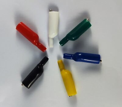 VOLTCRAFT MSK-108 Krokodilklemme Buchse 4mm Rot, Schwarz, Gelb, Blau, Grün, Weiß | eBay.de