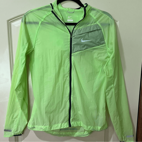 NIKE Impossibly Light Reflective Running Jacket Volt Lime Women’s Size ...