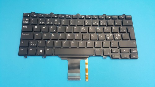 Keyboard NORDIC Dell Latitude 5250 7250 XPS 12 9250 0FPR51 Backlit | eBay