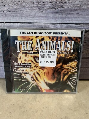 THE ANIMALS! San Diego Zoo CD-ROM A True Multimedia Experience 1993 New ...