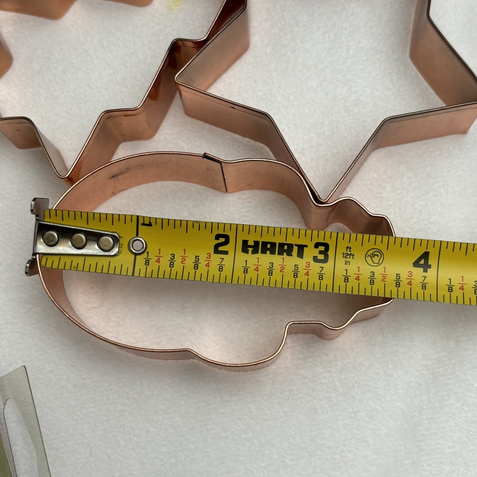 Nordic Ware Copper Cookie Cutters Three Christmas Shapes Star Tree And ...