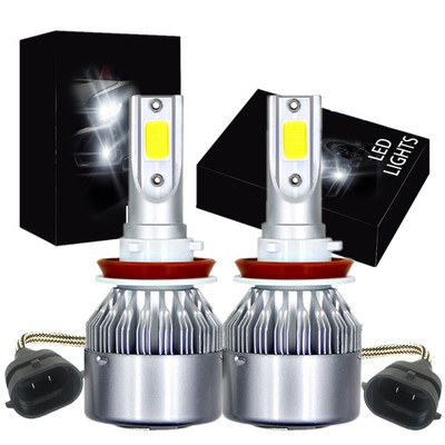 H11 LED Headlight Kit Low Beam Bulb Super Bright 6000K White Bulbs Free ...