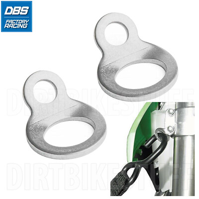 NEW 2 X TIEDOWN STRAP ANCHOR RINGS FORK CLAMP FIXING POINT CRF RMZ KXF ...