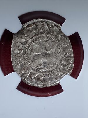 Crusader Coin NGC XF 45 Silver Knights Templar Cross 1294 Epirus ...