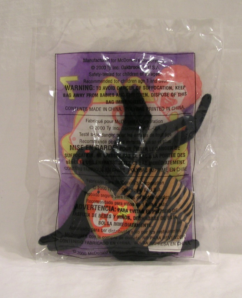 1996 00 Ty Beanie Baby McDonlads Teenie Spinner Spider Insect New NWT ...