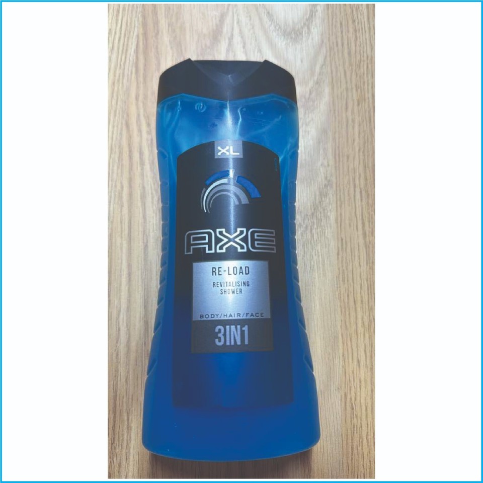 AXE 3‑in‑1 Re‑Load Body Hair & Face Wash Men’s Blue XL Shower Gel | eBay