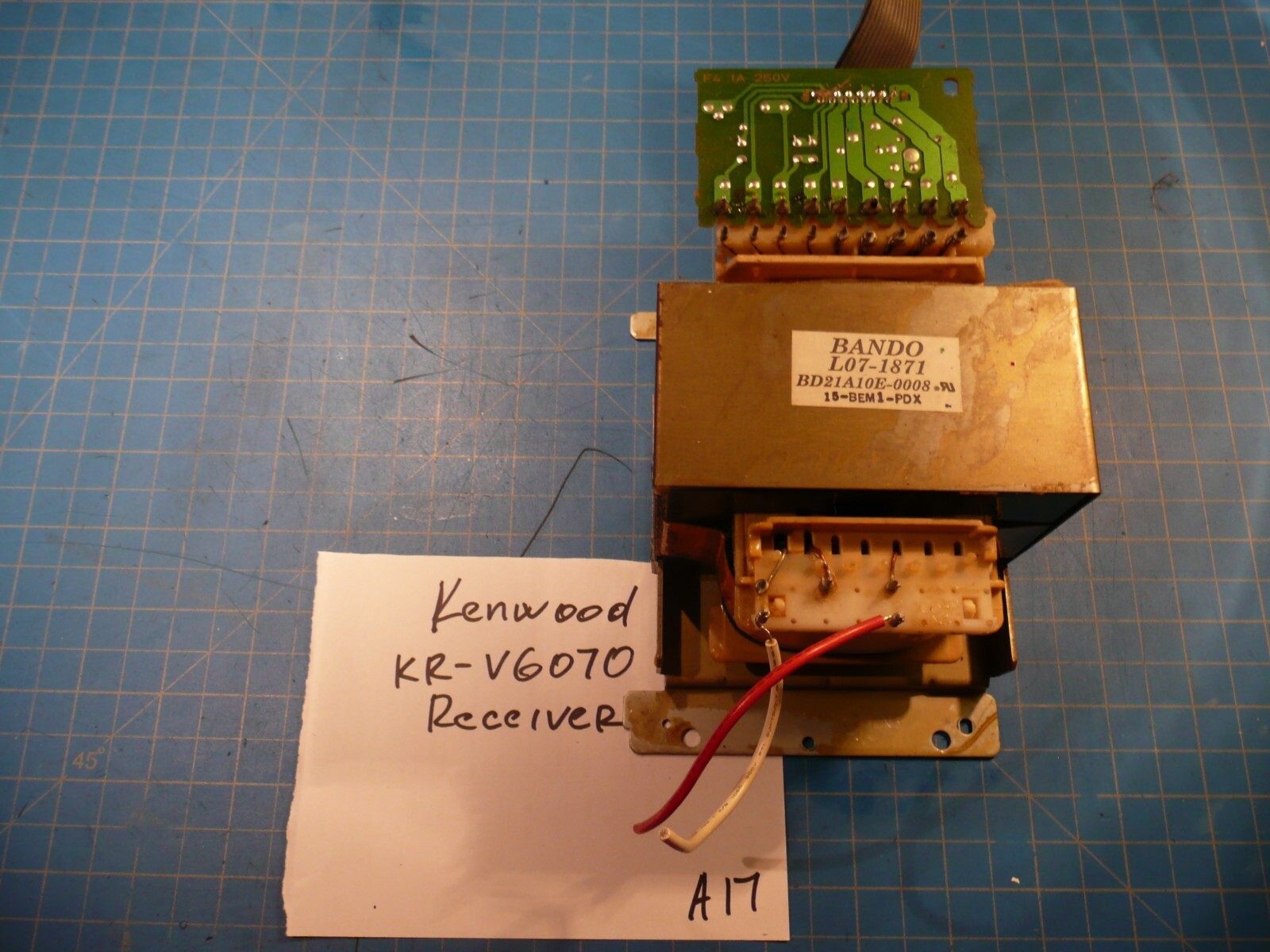 Kenwood KR-V6070 Receiver Replacement Bando Power Transformer L07-1871 ...